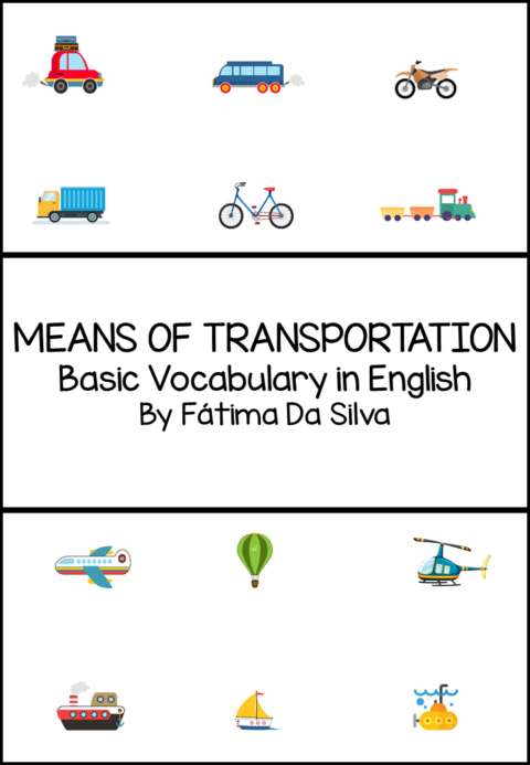 Transportation- Basic vocabulary for EFL/ESL students – Preschool and ...