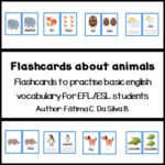 Flashcards about animals for EFL/ESL students from Preschool and 1st ...