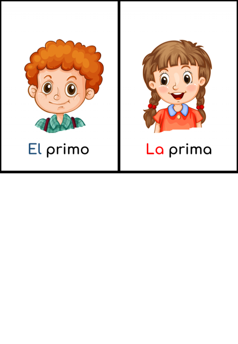 La familia y las personas en español – Family members and people in ...