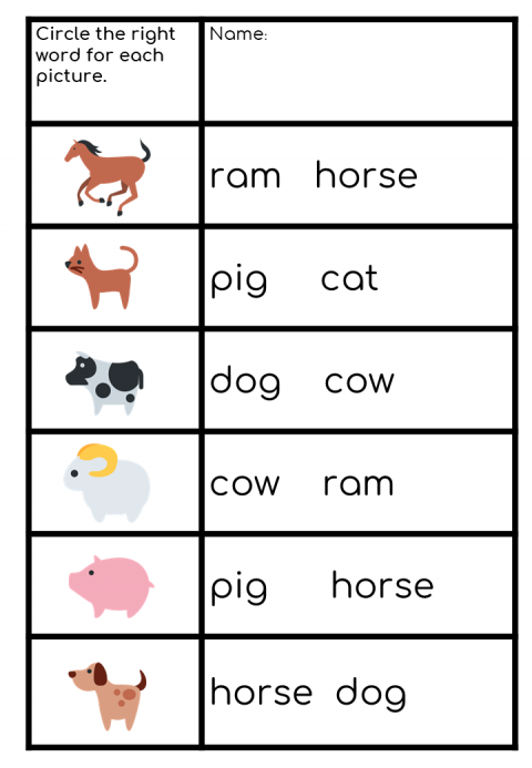 Farm Animals for EFL/ESL Preschool and 1st. Grade students | Dasbeth ...