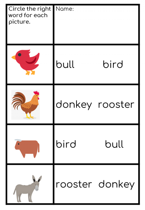 Farm Animals for EFL/ESL Preschool and 1st. Grade students | Dasbeth ...