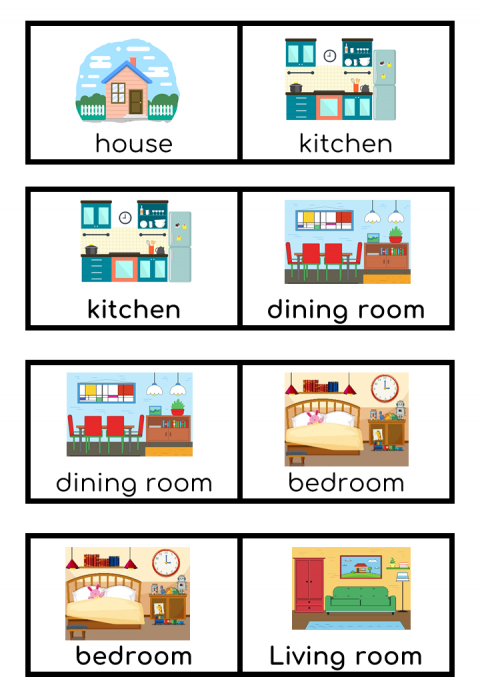 Parts of the House for EFL/ESL Preschool and 1st. Grade students ...