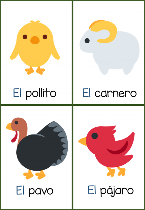 Farm animals in Spanish – Animales de la granja en español | Dasbeth ...