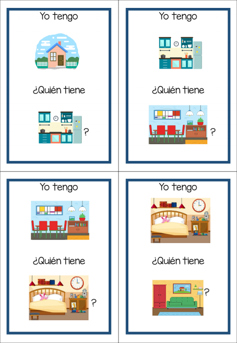 Partes de la casa- Parts of the house-basic vocabulary in Spanish for ...