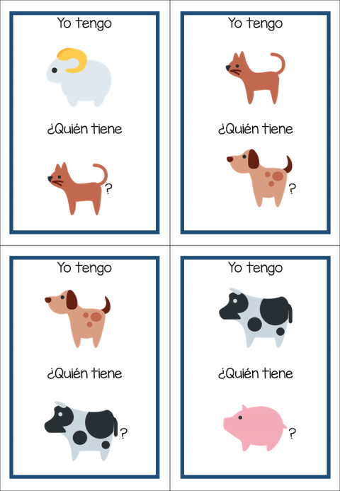 Farm animals in Spanish – Animales de la granja en español | Dasbeth ...