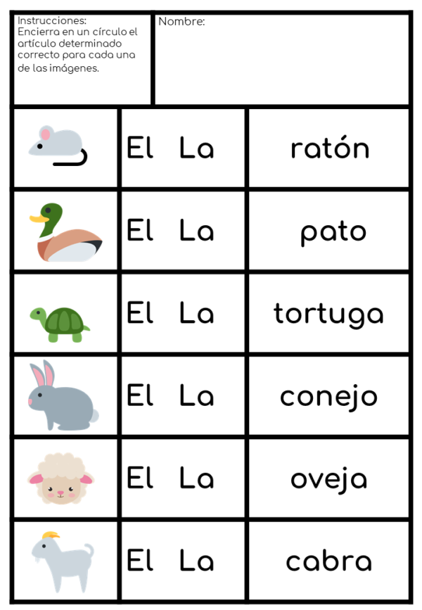 Farm animals in Spanish – Animales de la granja en español | Dasbeth ...