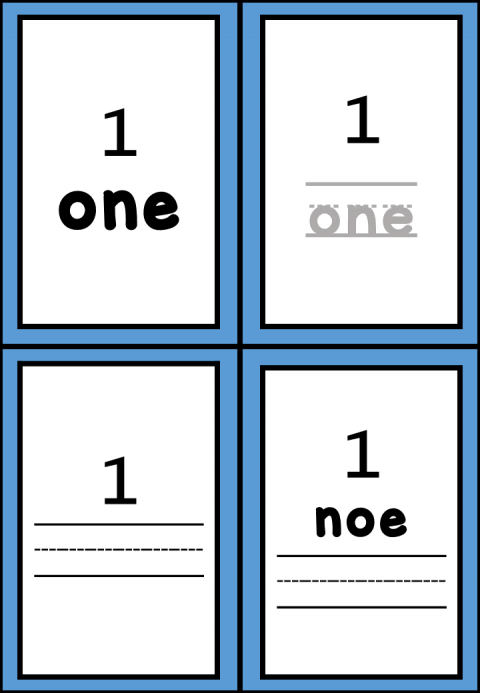 Numbers from 1 to 30 and from 10 to 30 for EFL/ESL students for 1st ...