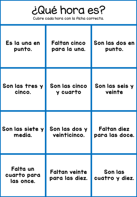 ¿Qué hora es?-La hora en español en América Latina- Telling the time in ...