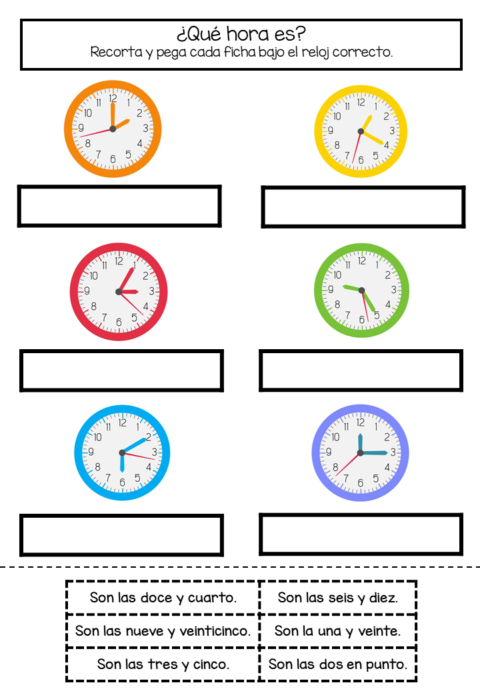 ¿Qué hora es?-La hora en español en América Latina- Telling the time in ...