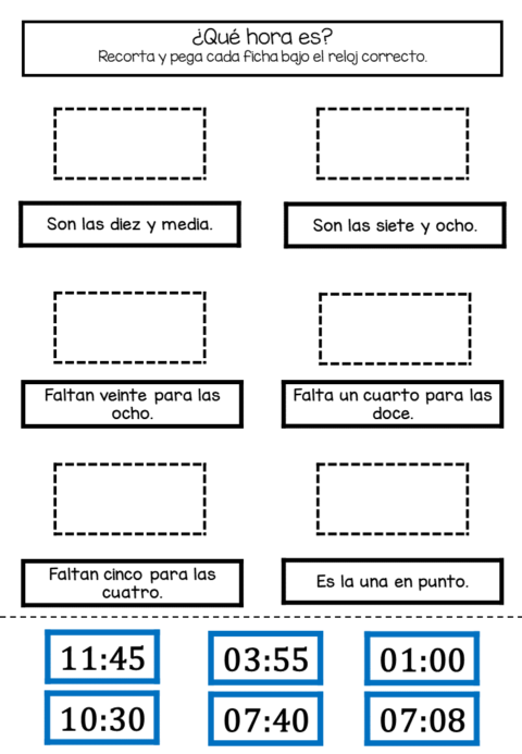 ¿Qué hora es?-La hora en español en América Latina- Telling the time in ...