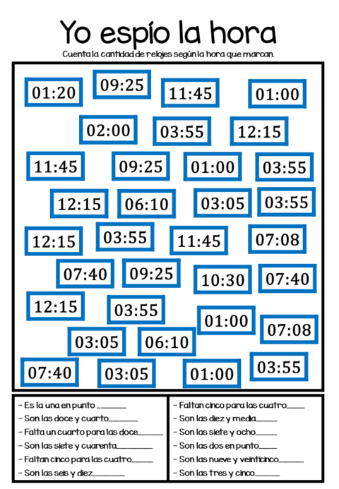 ¿Qué hora es?-La hora en español en América Latina- Telling the time in ...
