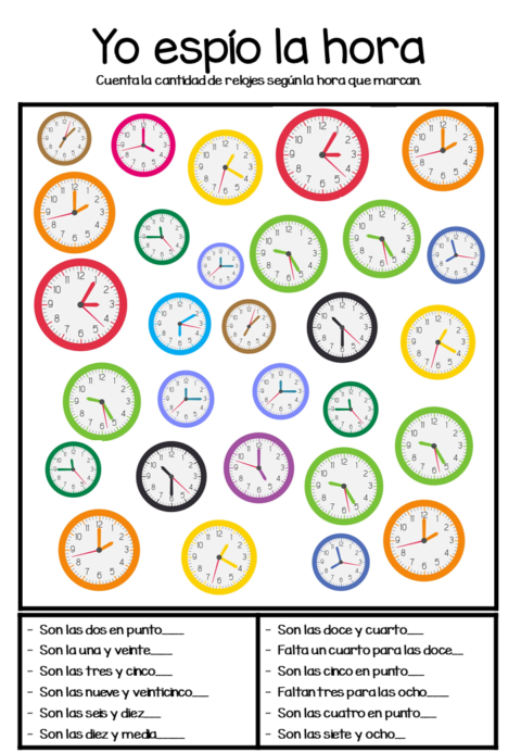 ¿Qué hora es?-La hora en español en América Latina- Telling the time in ...