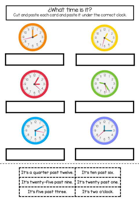 What time is it? – Telling the time in English for EFL/ESL students ...
